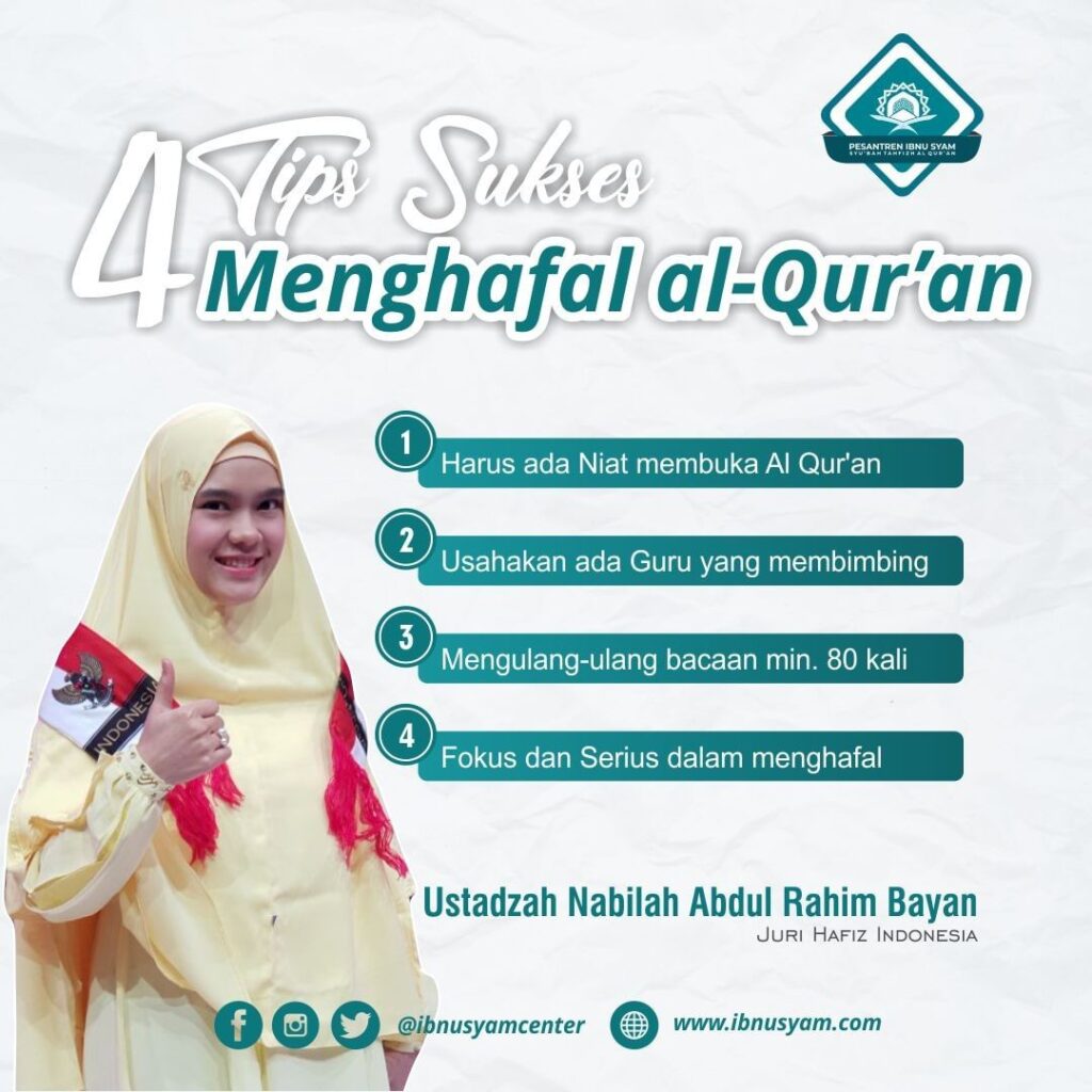 Tips Sukses Menghafal Al Quran 30 Juz dari Ustadzah Nabilah - Pesantren ...